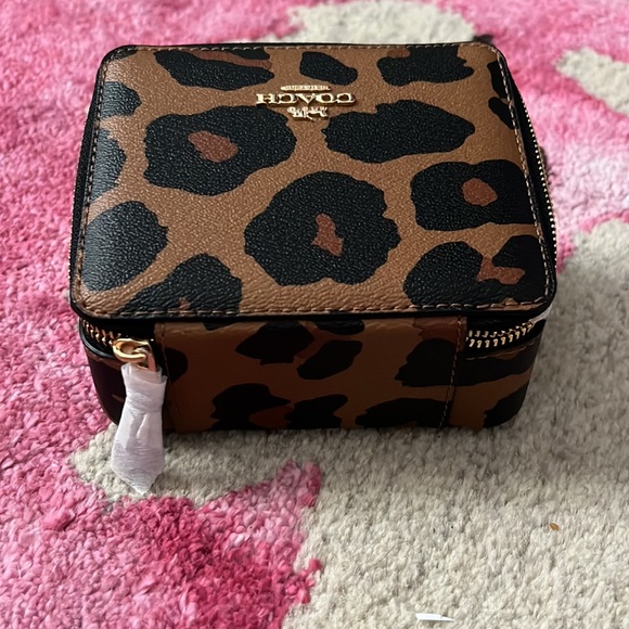 Coach | Bags | Coach Leopard Print Travel Jewelry Case | Poshmark